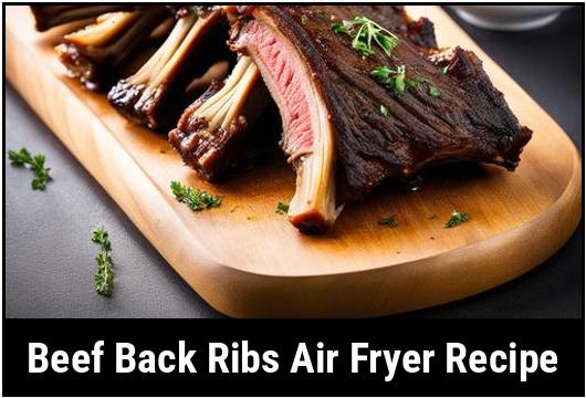 Beef Back Ribs: A Finger-Licking Delight Prepared In The Air Fryer